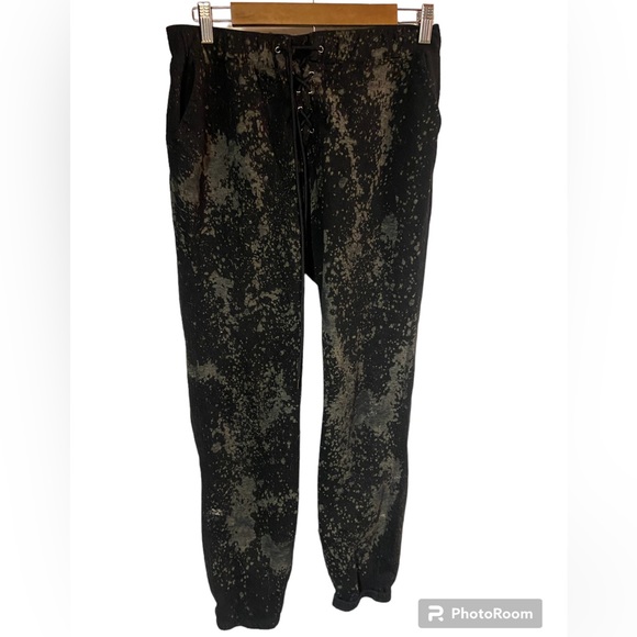 Cloud Chaser | Pants & Jumpsuits | Black Bleach Distressed Jogger ...